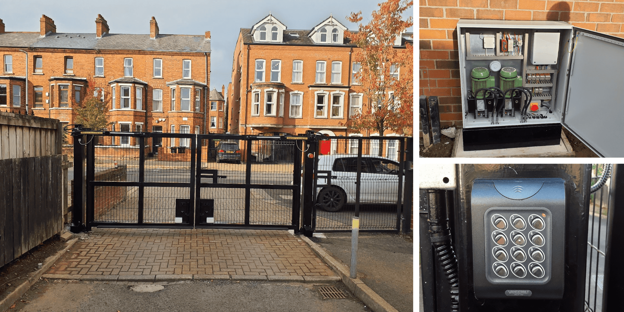 Double Leaf Gate and Automation Replacement in Belfast